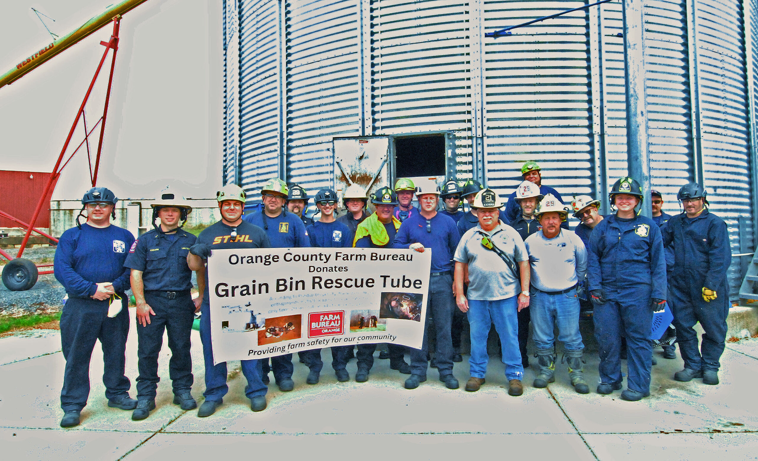 Orange County Grain Bin Rescue - Mine Run Volunteer Fire Company